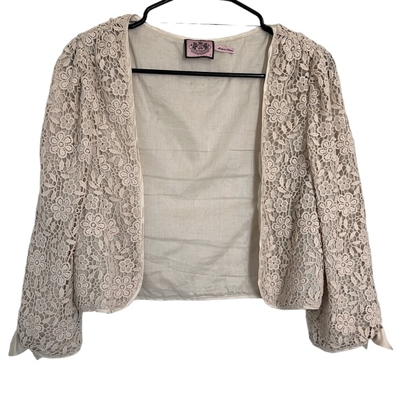 Juicy Couture | Jackets & Coats | Vintage Juicy Couture Floral Lace ...